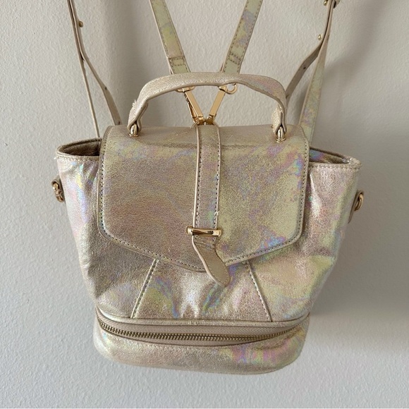 Nordstrom | Bags | Malibu Skye Oil Slick Holographic Mini Backpack ...